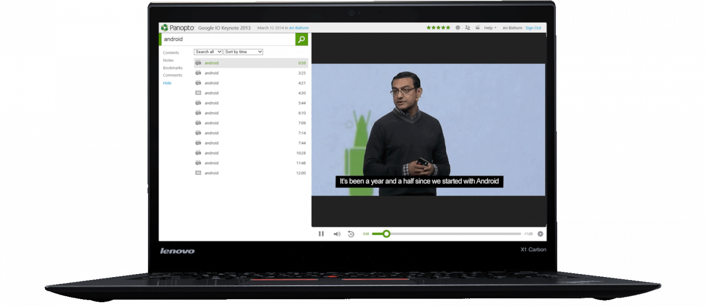 Search In Videos With Panopto's Smart Video Search Engine